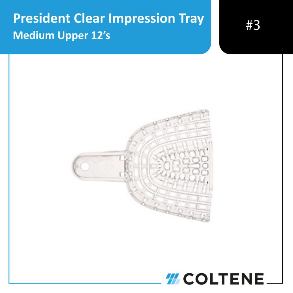 PRESIDENT imp.tray upper full arch medium 12's #3 - SA Dental