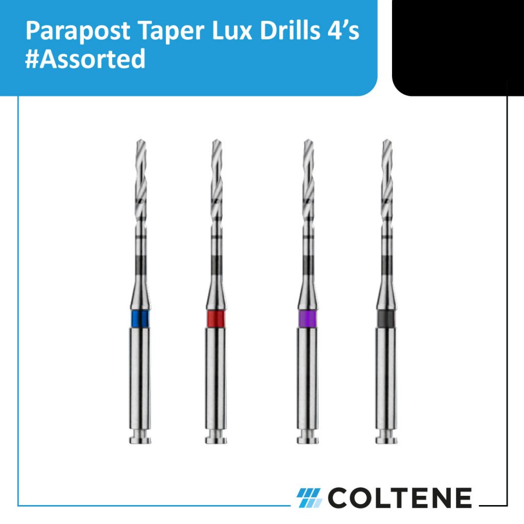 4 ParaPost Taper Lux Drills - SA Dental