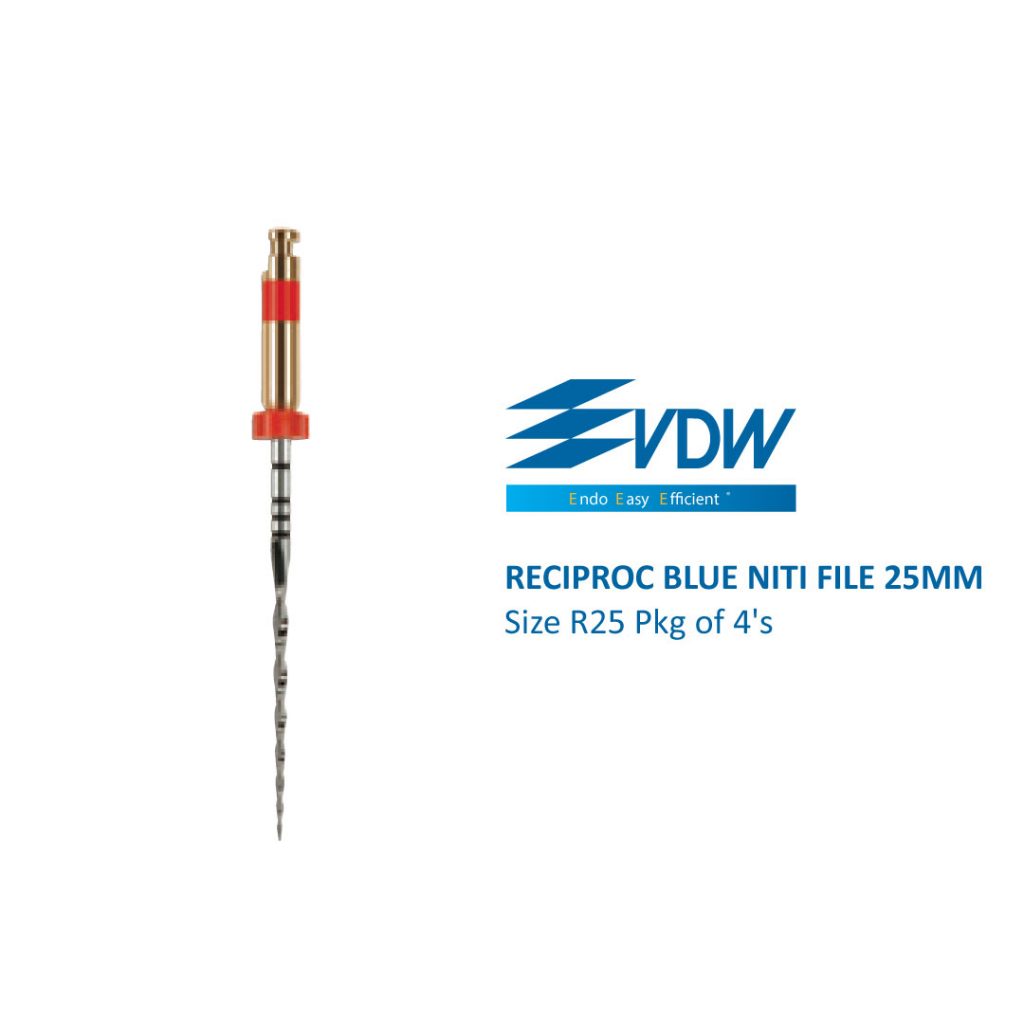 RECIPROC BLUE NITI FILE 25MM - SA Dental