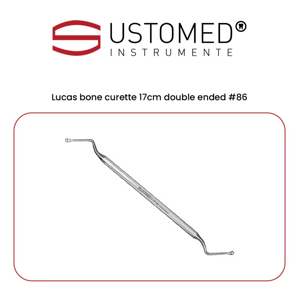 Lucas bone curette 17cm double ended #86 - SA Dental