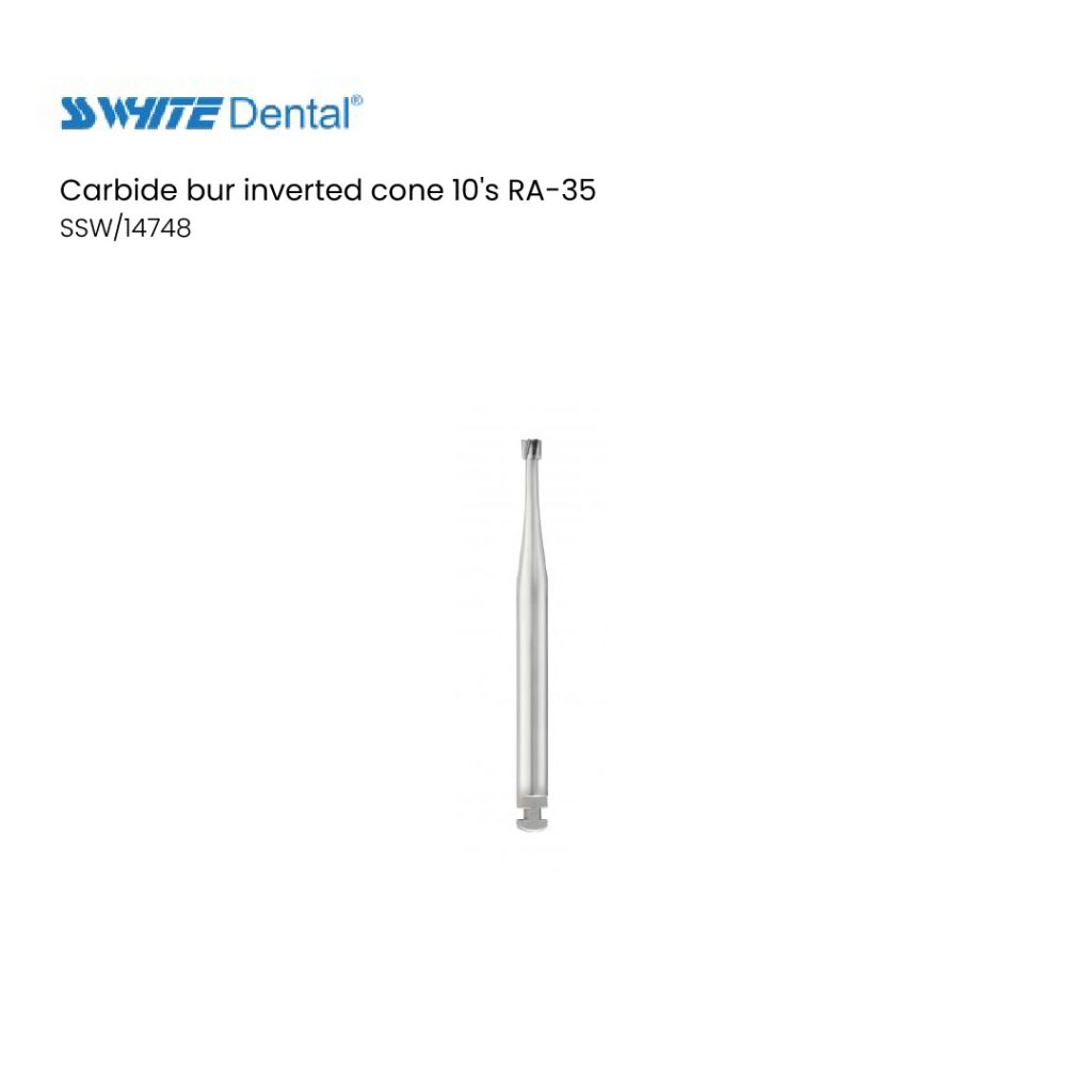 Carbide bur inverted cone 10's RA-35 - SA Dental