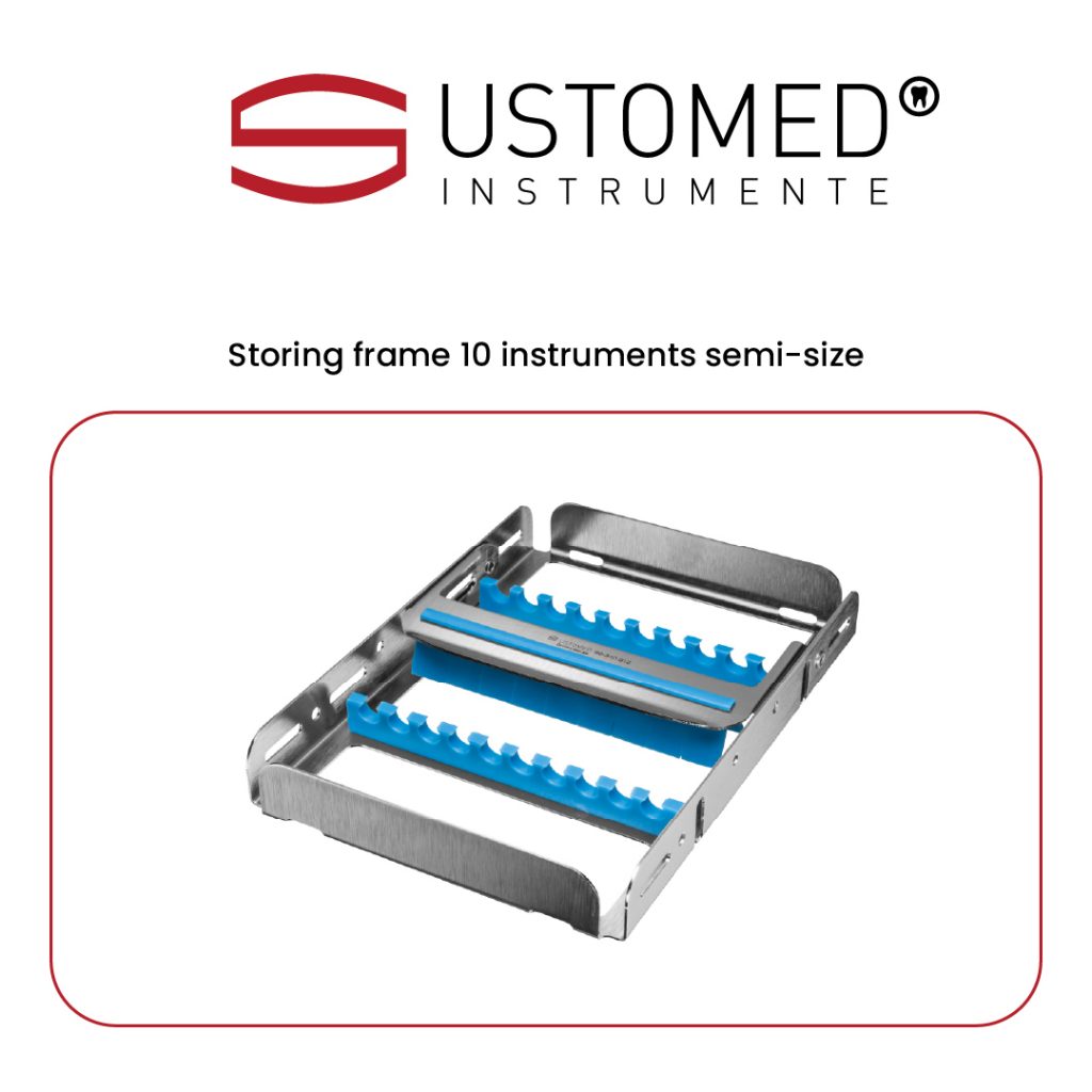 Storing frame 10 instruments semi-size - SA Dental